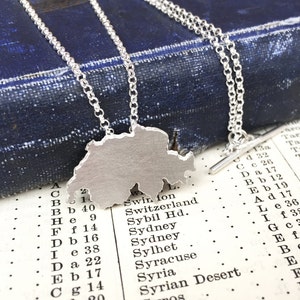 Map Pendant Custom Outline Necklace Map Jewellery Map - Etsy