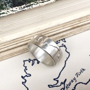 Custom Coastal Erosion Ring | Silver Map Ring | Map Jewellery ...