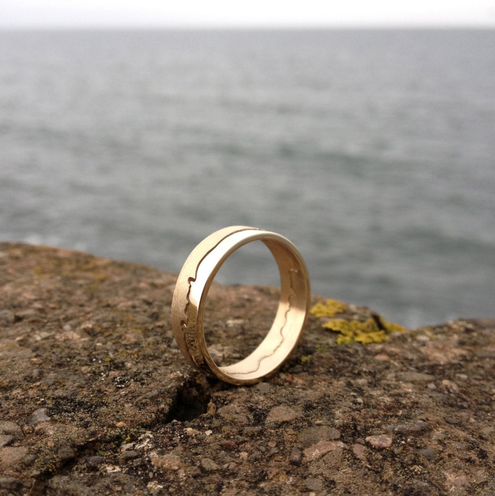 Gold Coast Ring Custom Map Jewellery Handmade 9ct Yellow | Etsy