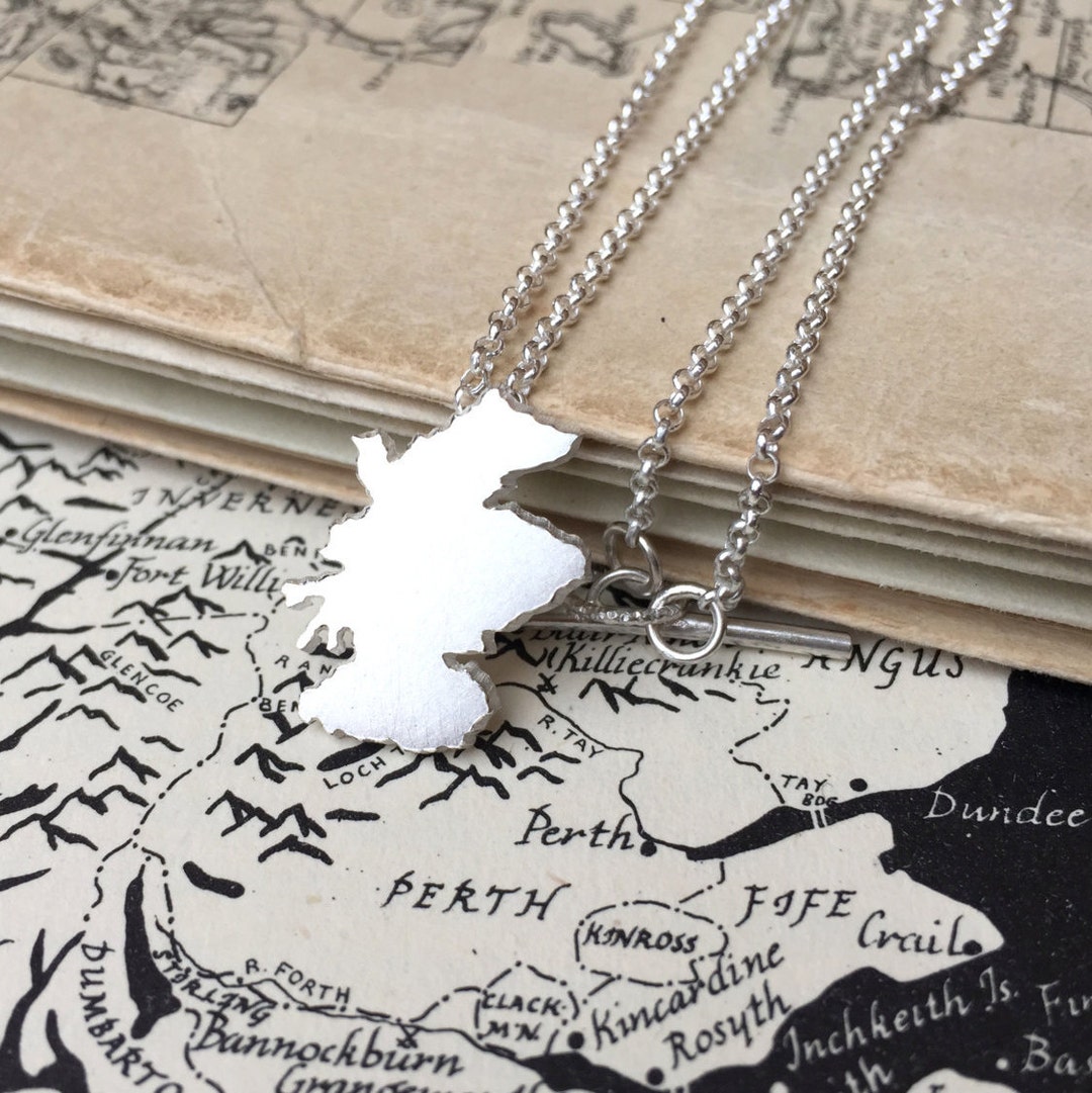 Map Pendant Custom Outline Necklace Map Jewellery Map - Etsy