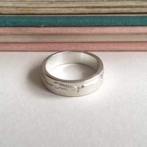 Custom Coastal Erosion Ring | Silver Map Ring | Map Jewellery ...