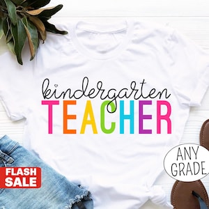 Kindergarten Teacher Shirt Back to School Kindergarten Teacher Gifts ...