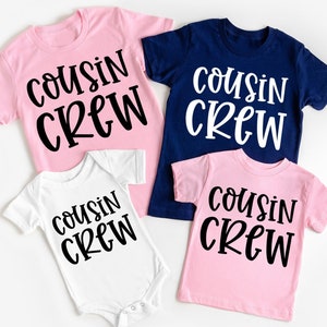 Cousin Crew Shirts for Kids, Big Cousin Shirts Matching Cousin Tshirt, New to the Cousin Crew ...
