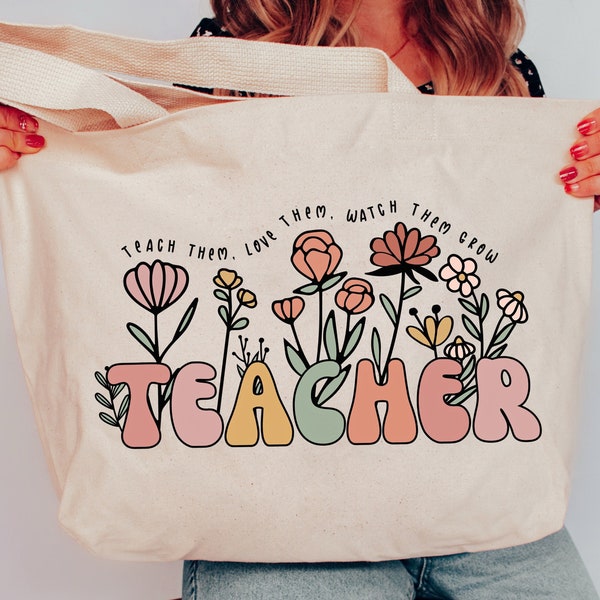 Teacher Tote Bag - Etsy