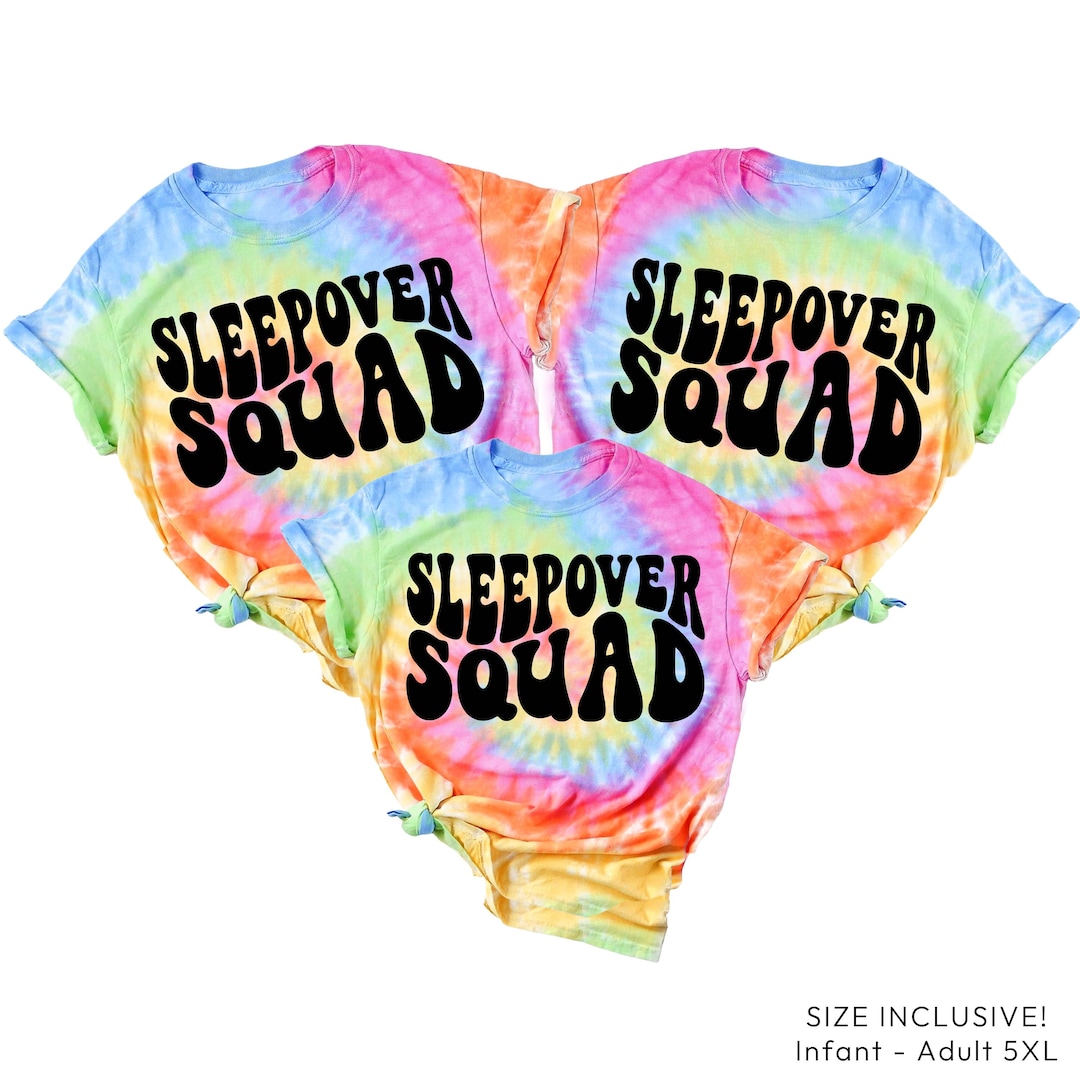 Sleepover Squad Shirts, Slumber Party Shirt Sleepover Shirt, Sleepover ...