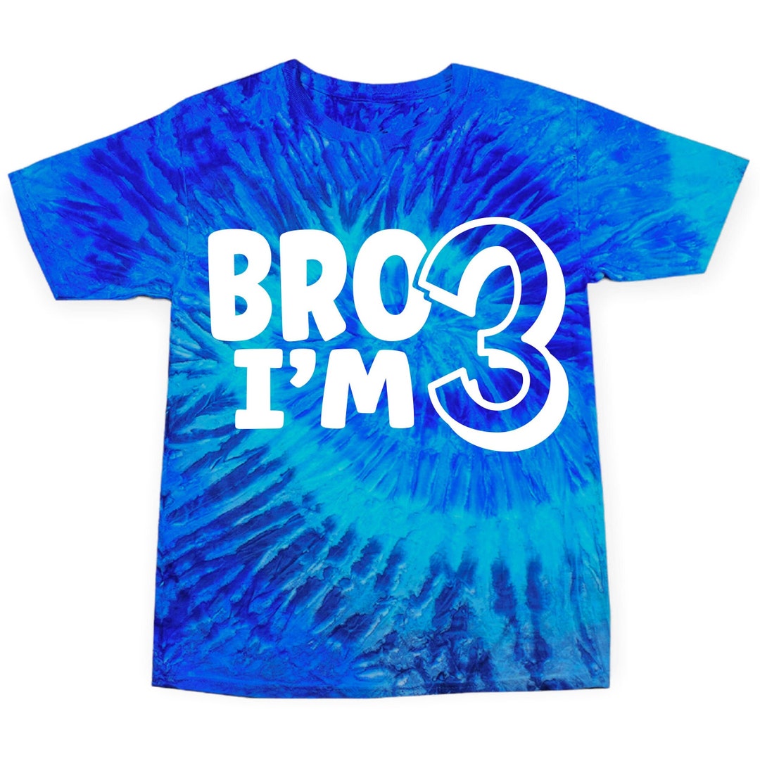 3rd Birthday Boy Shirt, Boys Birthday Tee, Tie Dye Birthday Dude Tshirt ...