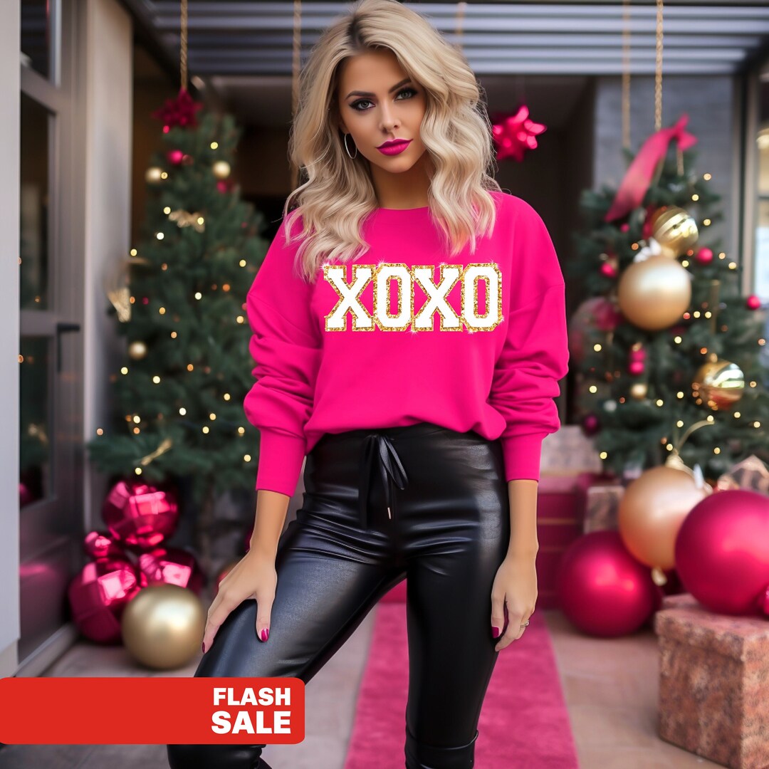 Sudadera con parche de chenilla para San Valentín, camiseta de San ...