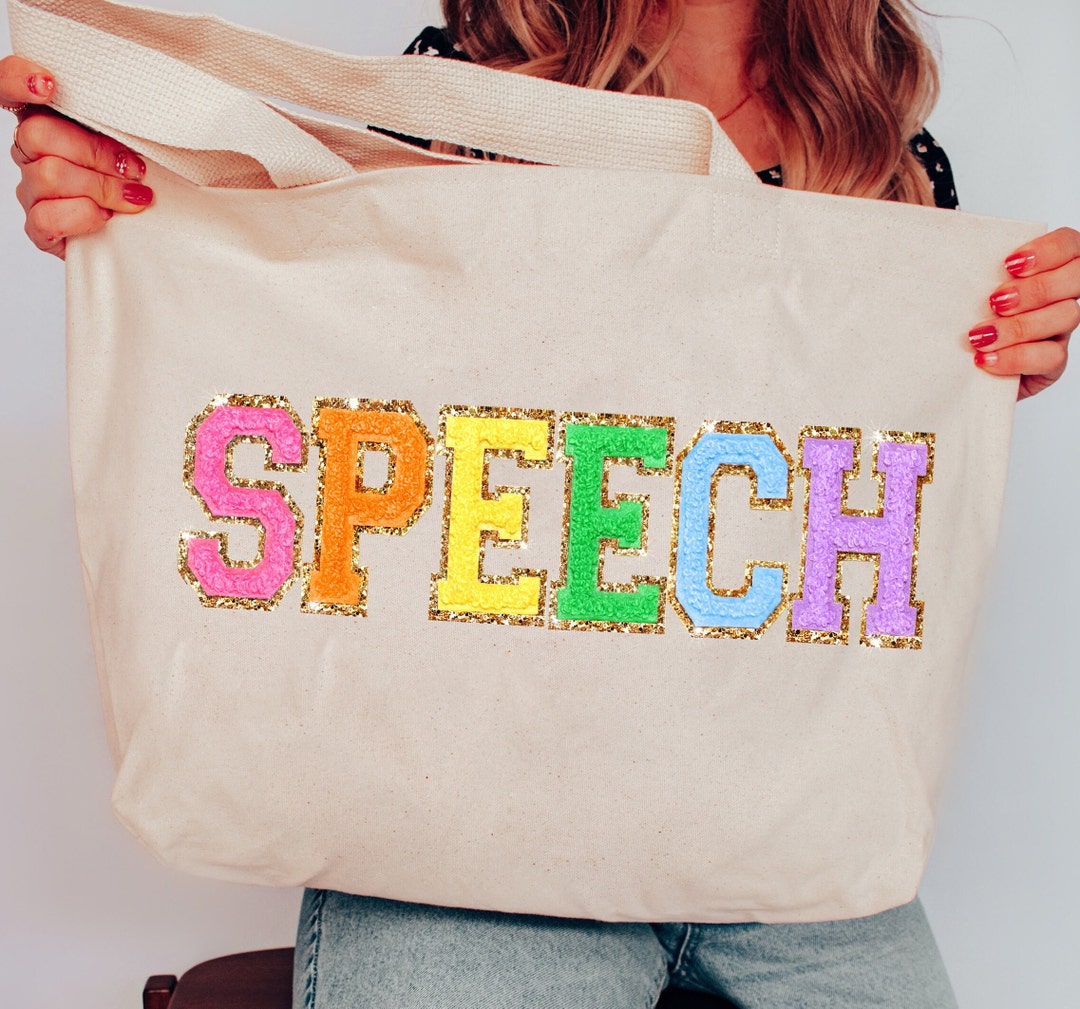 SPEECH Therapy Tote Bag, Speech Therapy Christmas Gift for SLP Bag ...
