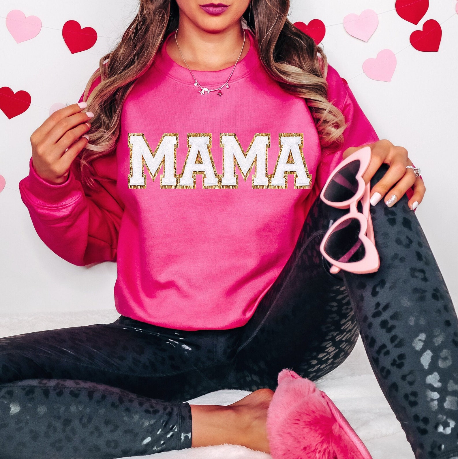 MAMA Sweatshirt, Unique Gift for Mom, Clothing for Mom, Mothers Day ...