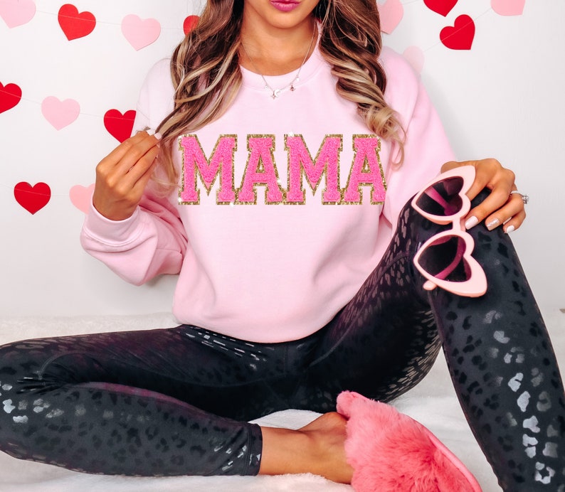 MAMA Sweatshirt, Unique Gift for Mom, Clothing for Mom, Mothers Day ...