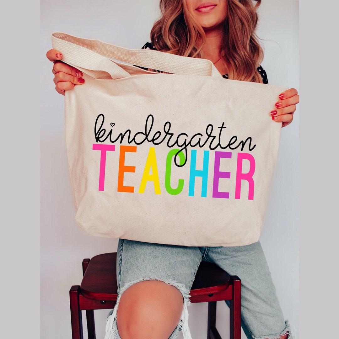 Kindergarten Teacher Tote Bag, Teacher Gifts for Teacher for ...