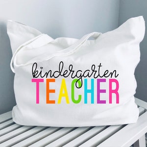 Kindergarten Teacher Tote Bag, Teacher Gifts for Teacher for ...