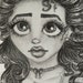 Original Pencil Art Wall Art Pencil Drawing Rococo Art Historical Art ...