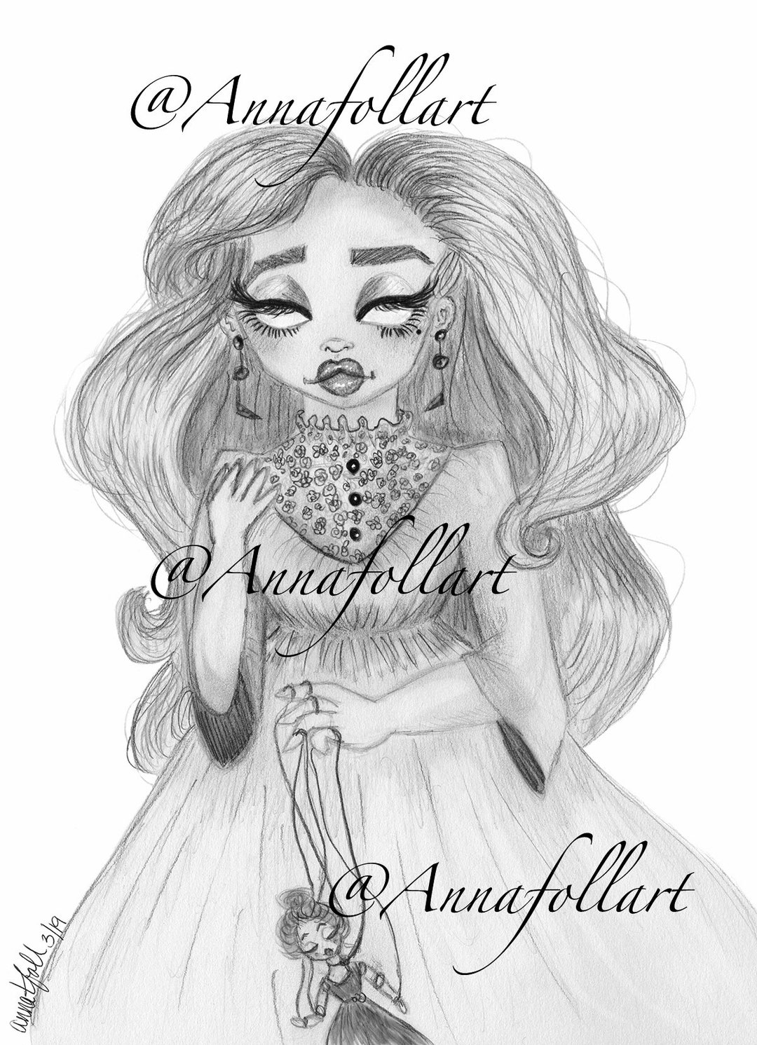 Puppeteer print Victorian Gothic Gothic Art Surreal Art - Etsy