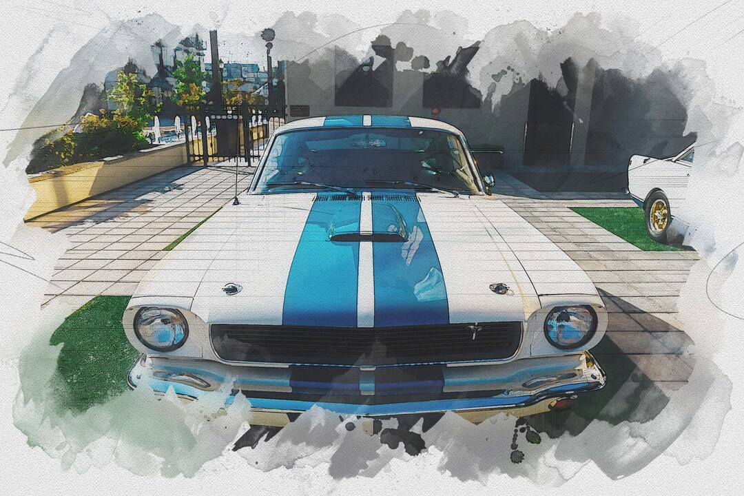 Custom Car Portrait, Gift for Car Lover Boyfriend Husband Dad Owner ...