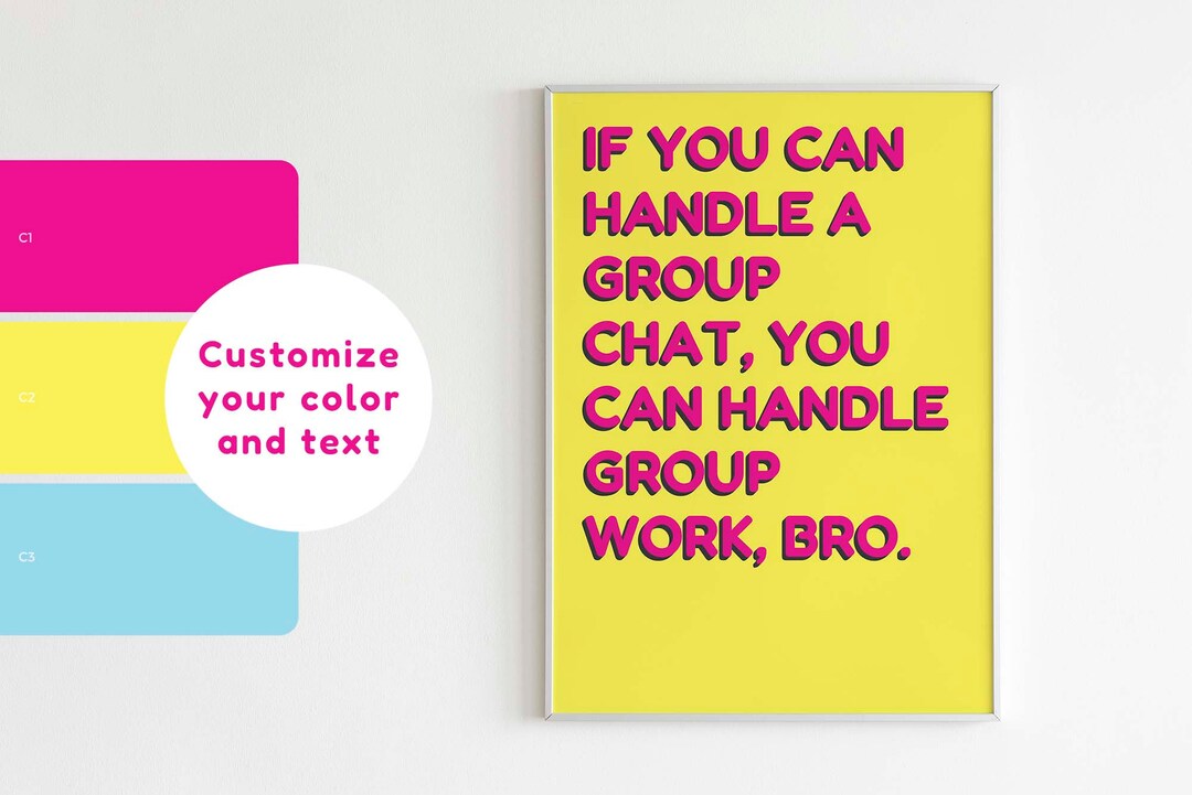 You Can Do It, Funny Classroom Poster Printable Wall Art Sign, English ...