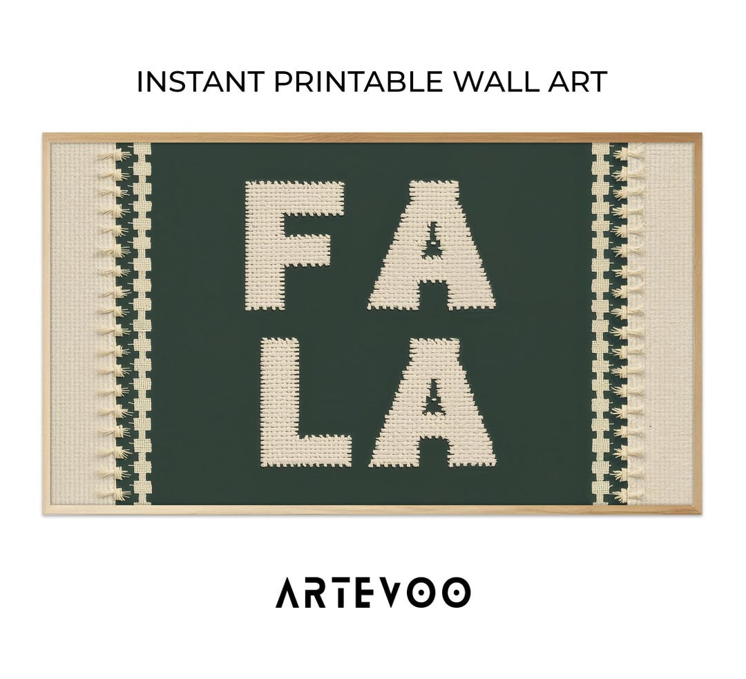 Fa La La Merry Christmas Typography Sign, Modern Trendy Retro, Eat ...