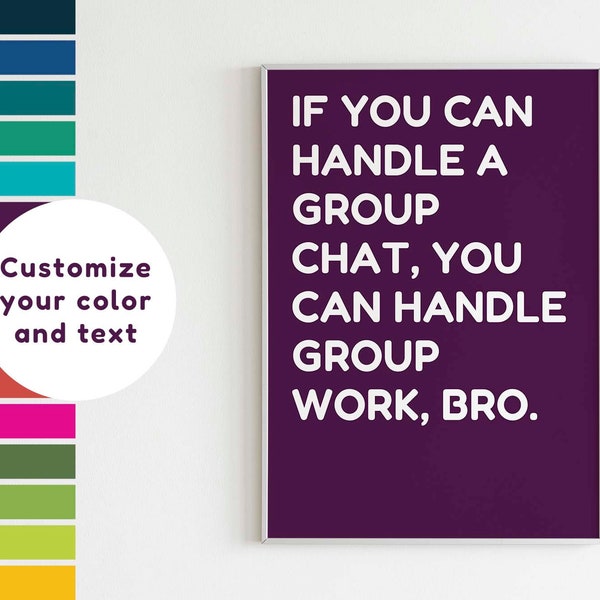 Funny Middle School Classroom Poster - Etsy