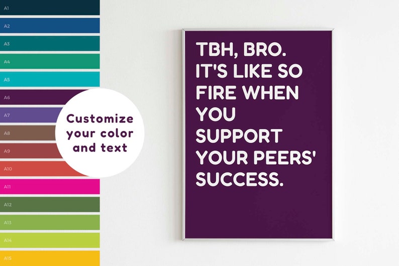 TBH Its so Fire, Funny Classroom Poster Printable Wall Art Sign ...