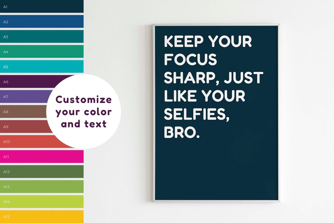 Stay Focused, Funny Classroom Poster Printable Wall Art Sign, English ...