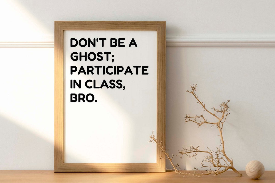 Teachers Gift, Funny Classroom Poster Printable Wall Art Sign, English ...