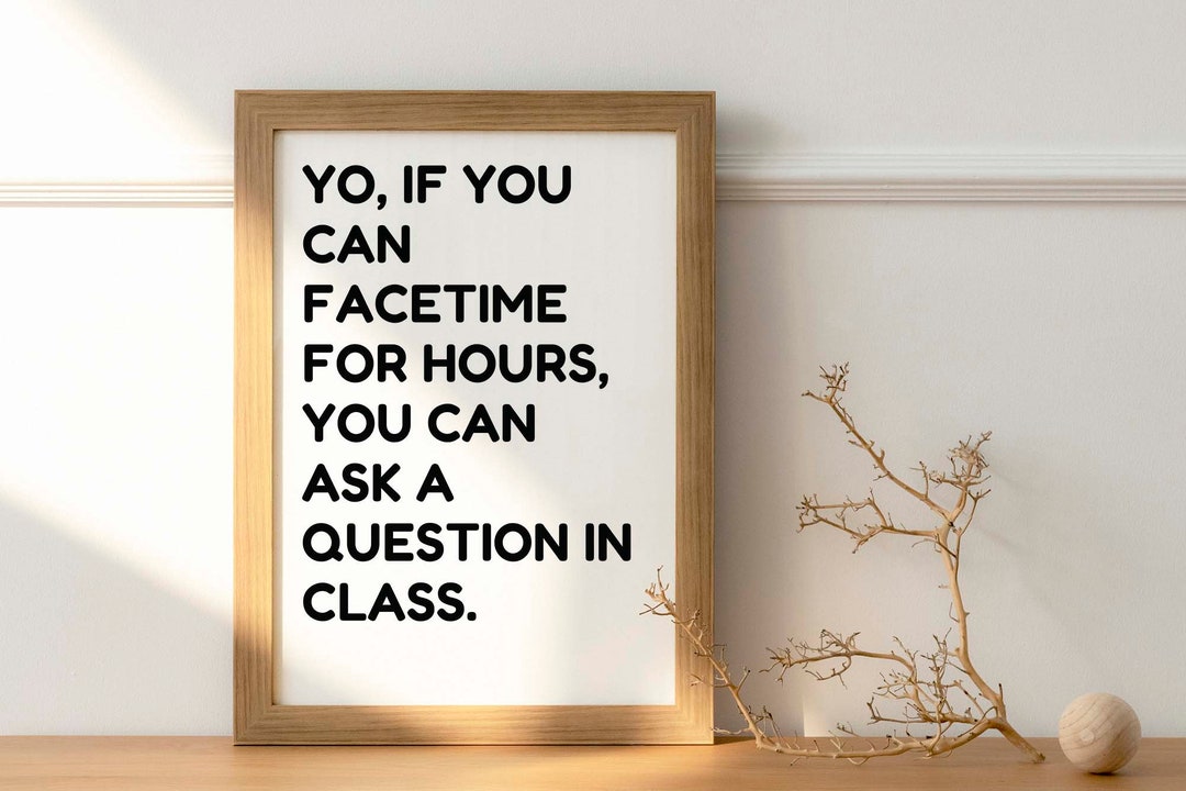 You Can Do It, Funny Classroom Poster Printable Wall Art Sign, English ...