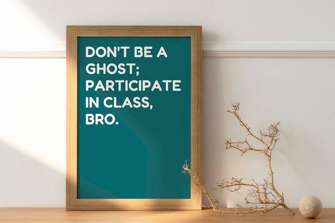 Teachers Gift, Funny Classroom Poster Printable Wall Art Sign, English ...