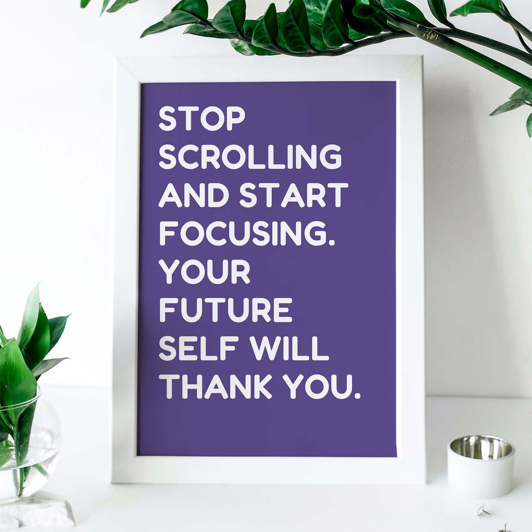 Stay Focused, Funny Classroom Poster Printable Wall Art Sign, English ...