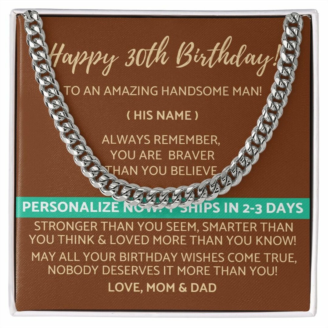 Happy 30th Birthday Son Personalized Message From Mom Dad Etsy Happy 30th Birthday Son Personalized Message From Mom Dad Etsy