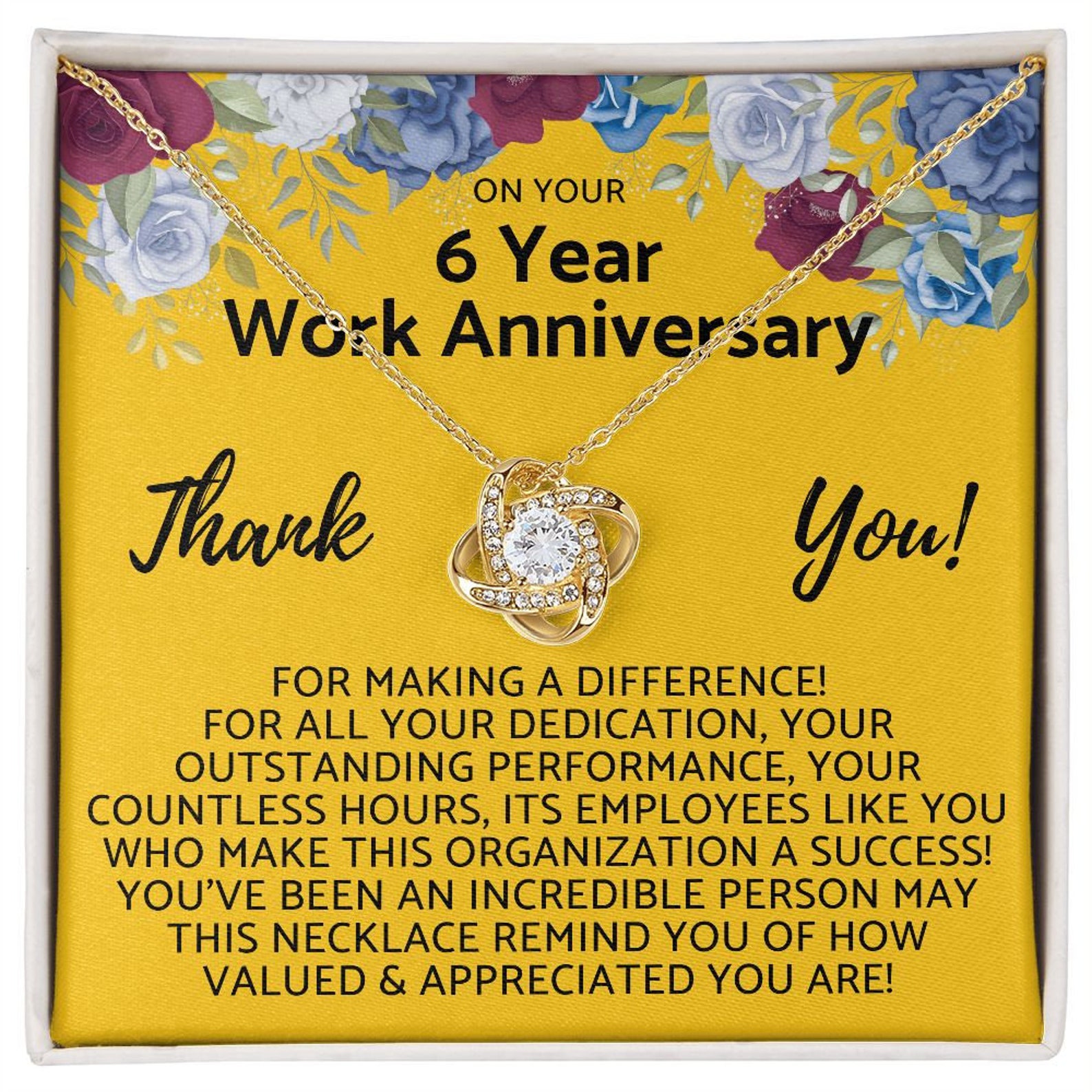 Happy 6th Year Work Anniversary 6 Year Job Work Service - Etsy