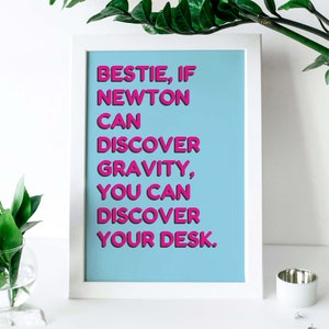 You Can Do It, Funny Classroom Poster Printable Wall Art Sign, English ...