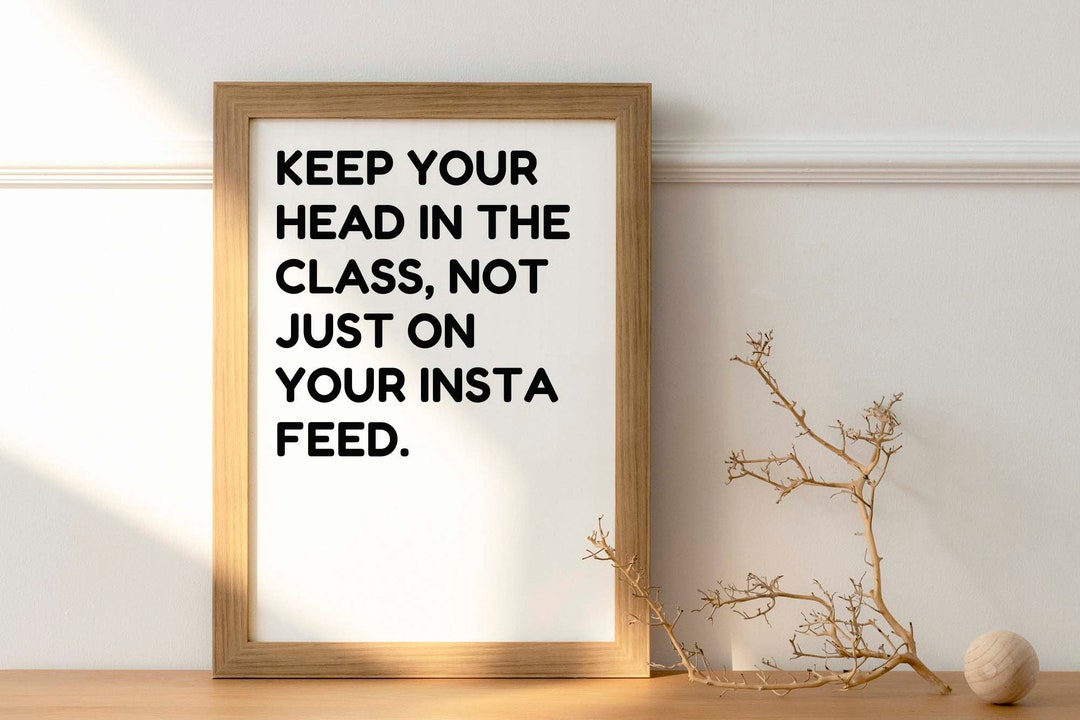 Teachers Gift, Funny Classroom Poster Printable Wall Art Sign, English ...