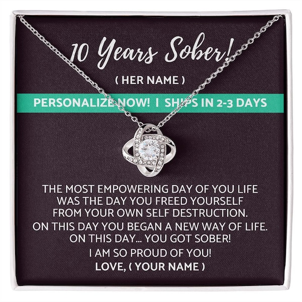 Ten Year Sobriety Anniversary - Etsy