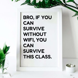 You Can Do It, Funny Classroom Poster Printable Wall Art Sign, English ...