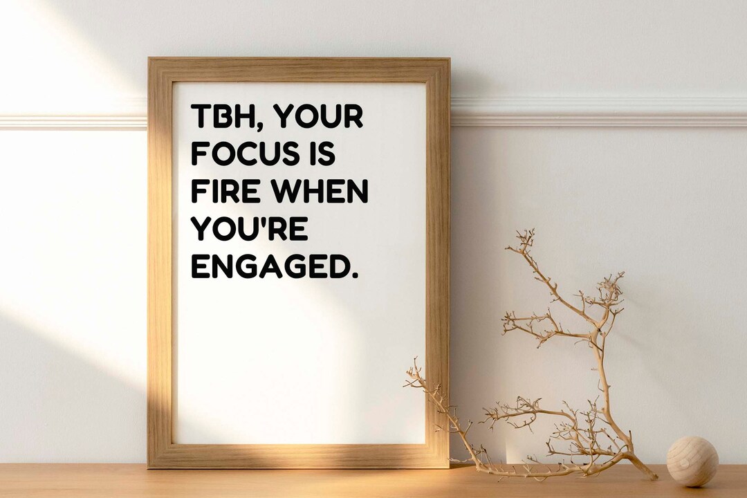 Stay Focused, Funny Classroom Poster Printable Wall Art Sign, English ...