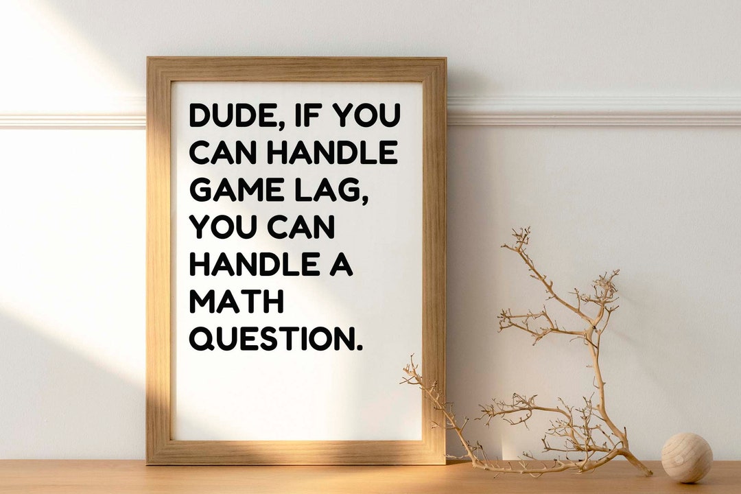 Math Classroom, Funny Classroom Poster Printable Wall Art Sign, English ...
