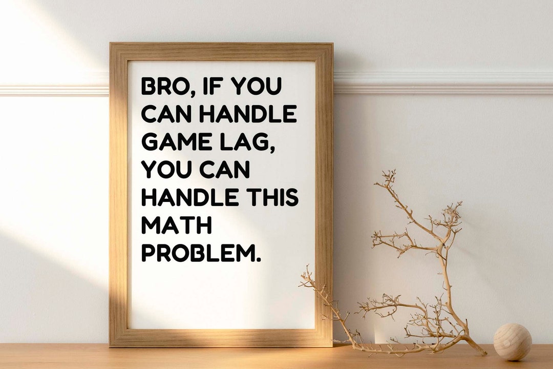 Math Classroom, Funny Classroom Poster Printable Wall Art Sign, English ...