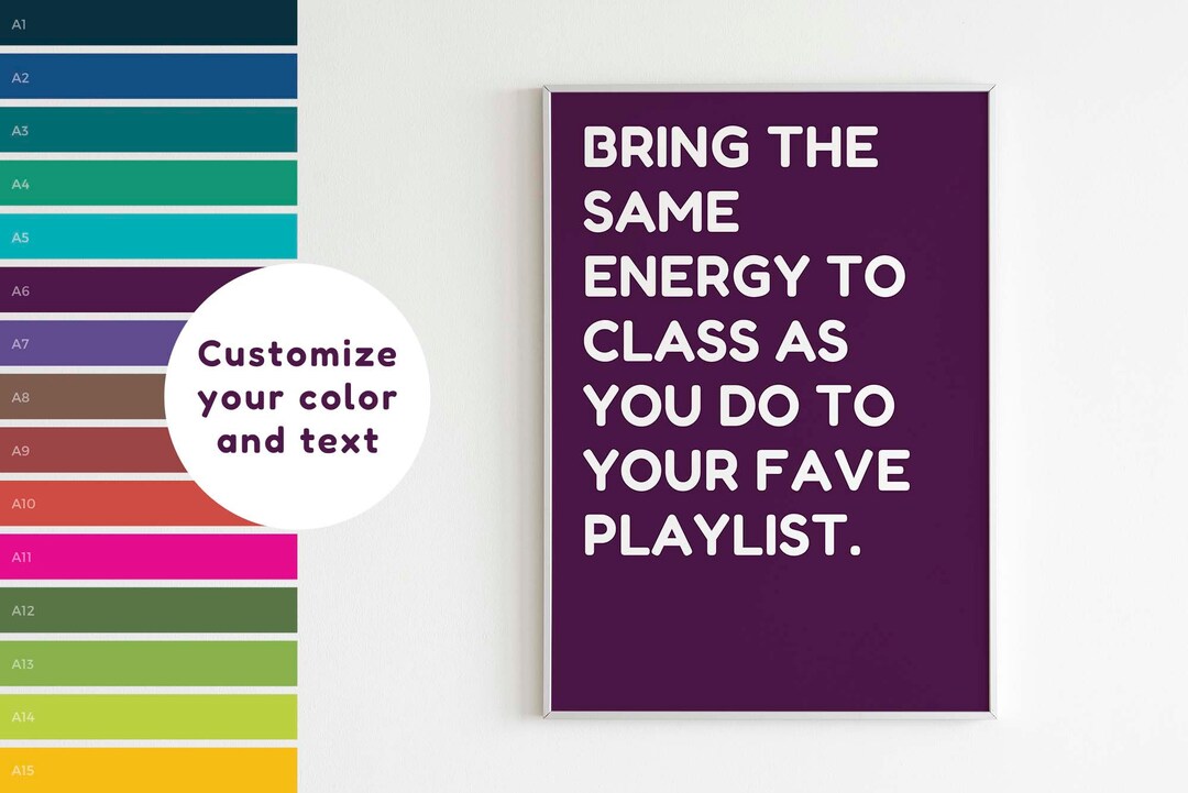 Teachers Gift, Funny Classroom Poster Printable Wall Art Sign, English ...