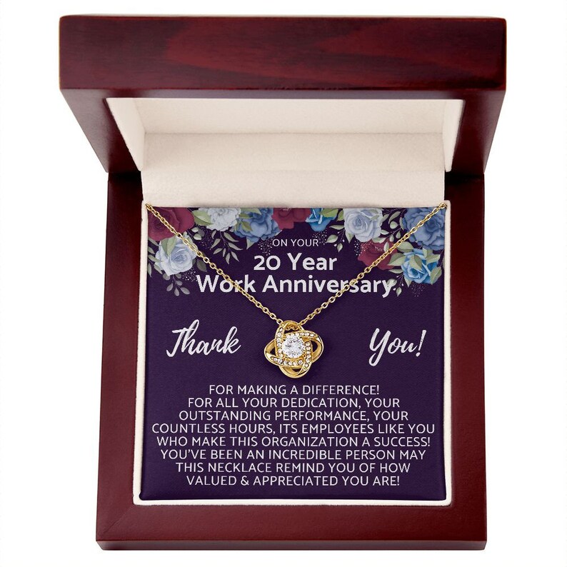 Happy 20th Year Work Anniversary 20 Year Job Work Service - Etsy