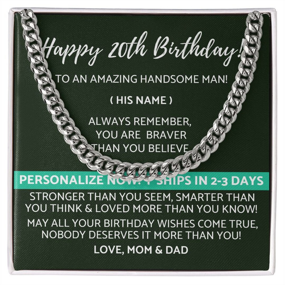 20th Birthday Wish For Son