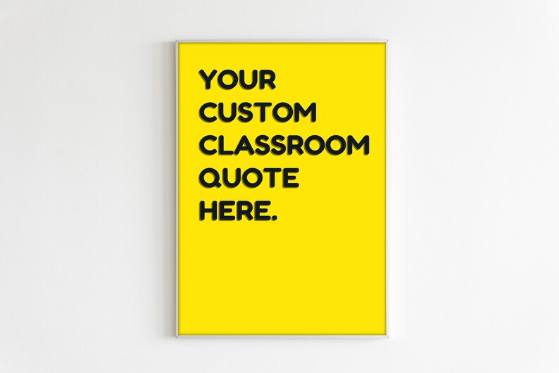 Custom Classroom, Funny Classroom Poster Printable Wall Art Sign ...