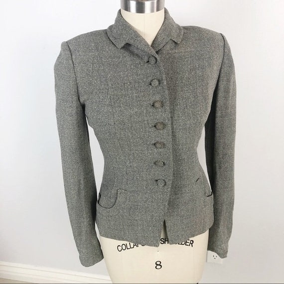 Vtg 1940's Wasp Waist Victory Suit Wool Jacket | Etsy