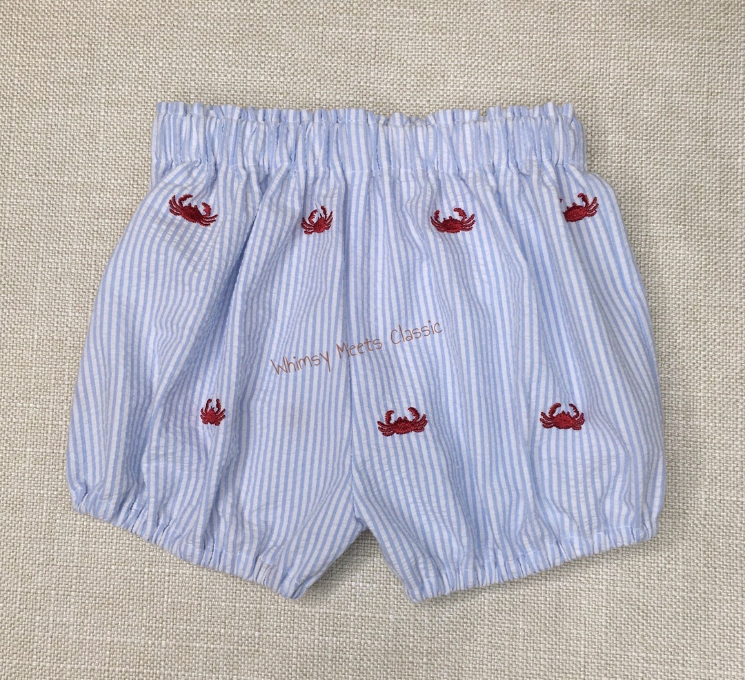 Diaper Cover, Blue White Seersucker Diaper Cover, Diaper Cover With ...