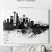 Seattle Skyline Canvas Seattle Black and White Canvas - Etsy