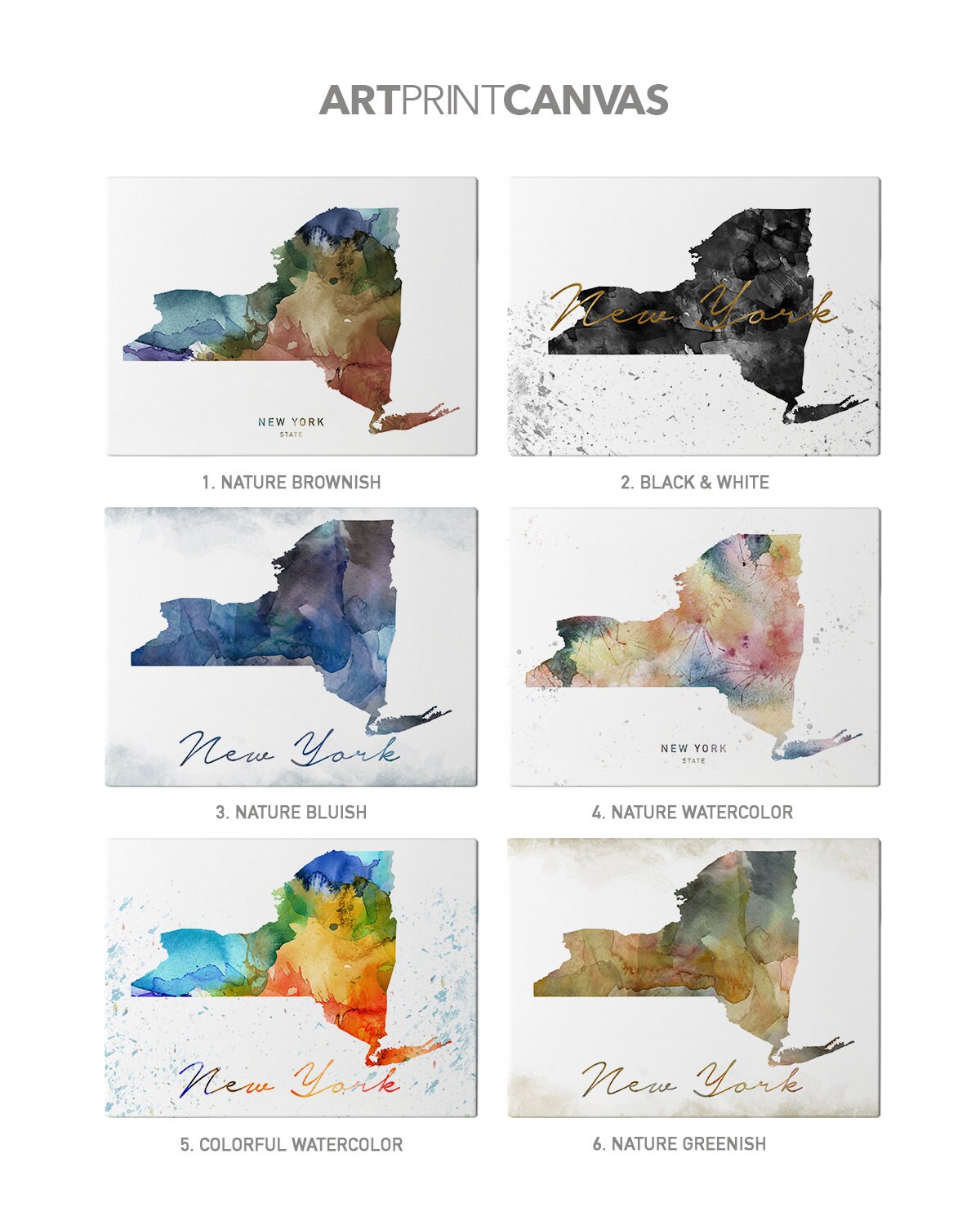 Virginia Map Canvas, Virginia Map Print, Virginia Canvas Wall Art ...
