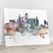 Kansas City Skyline Canvas Kansas City Canvas Print Kansas - Etsy