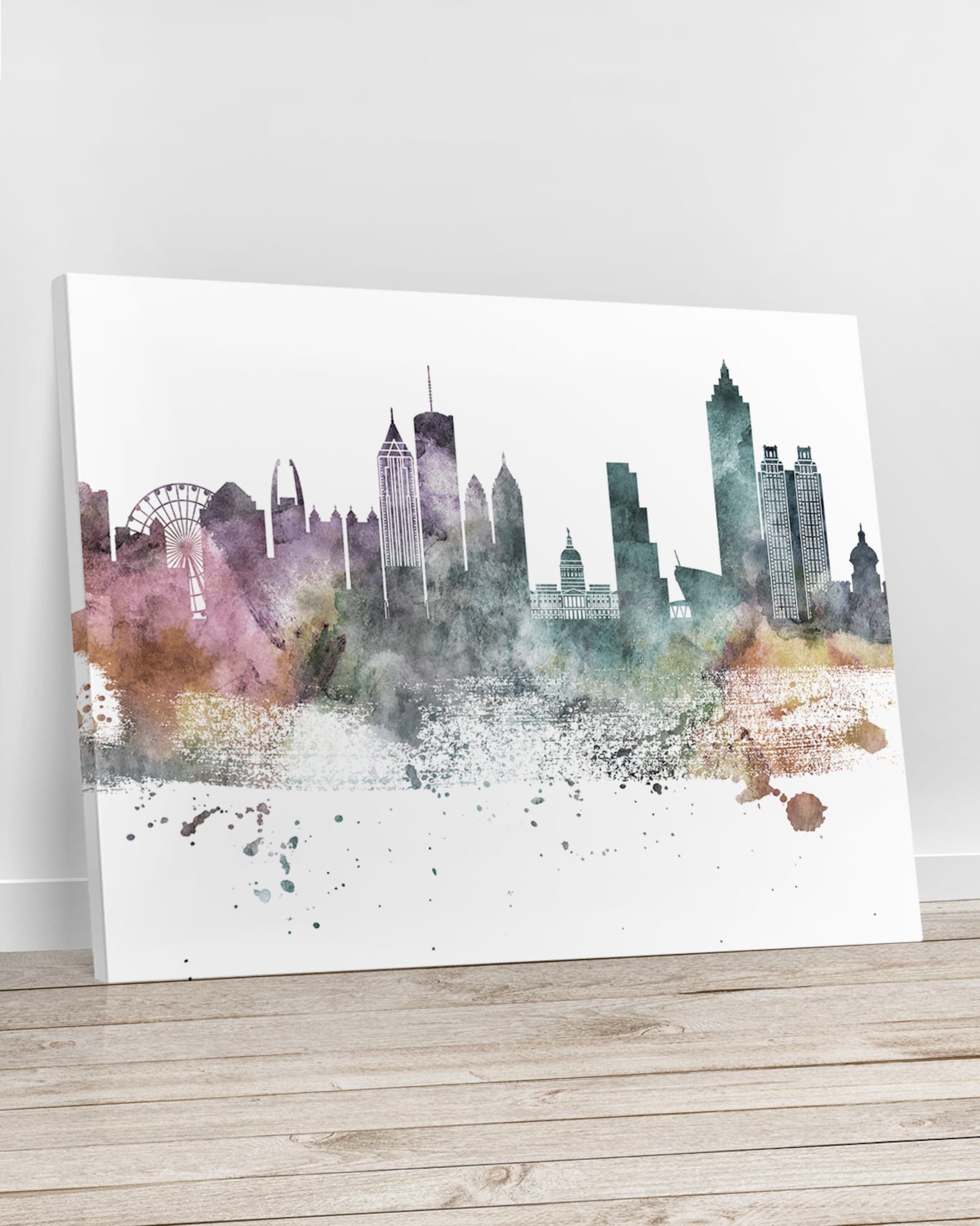 Atlanta Canvas, Atlanta Skyline Canvas Print, Atlanta Canvas Wall Art ...