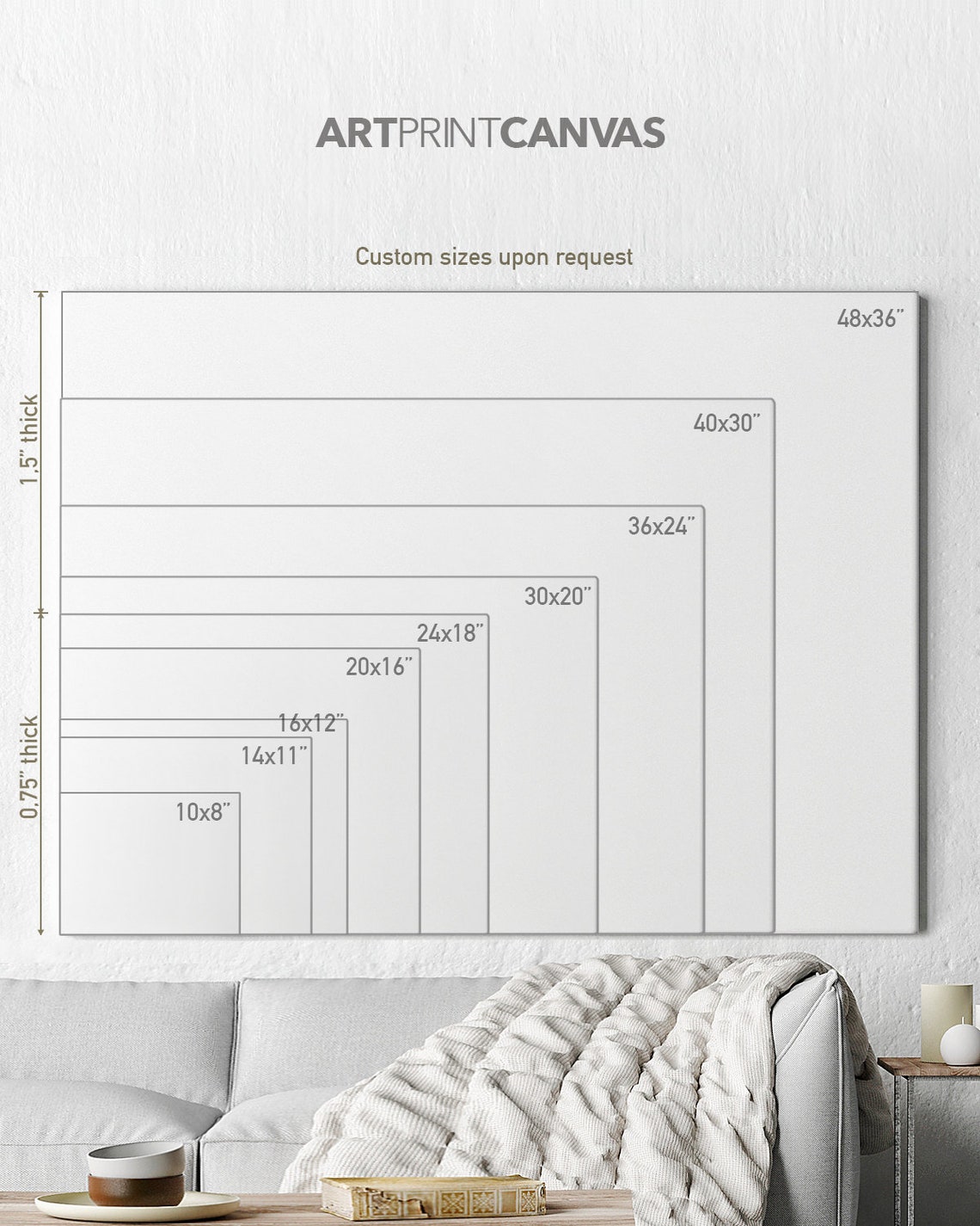 Seattle Skyline Canvas, Seattle Canvas Pastel Print, Seattle Canvas ...