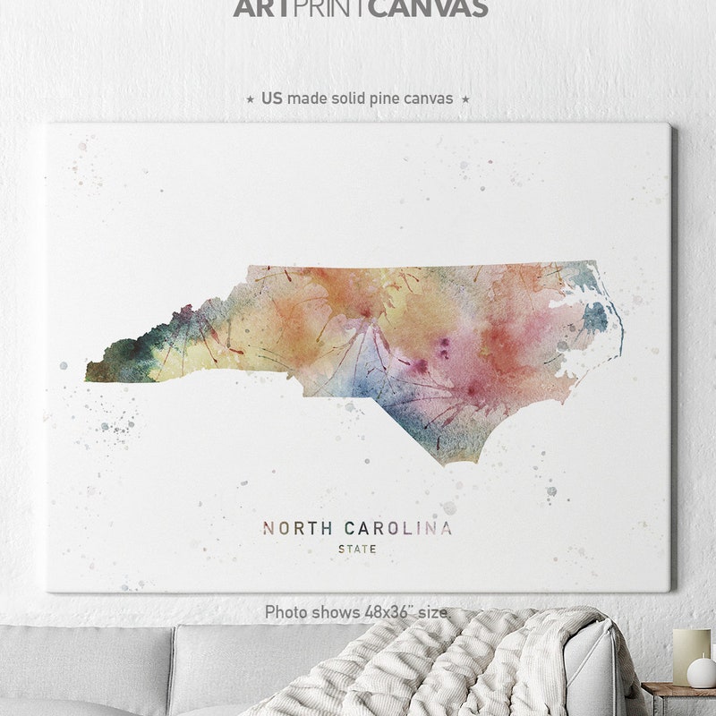 North Carolina Map - Etsy