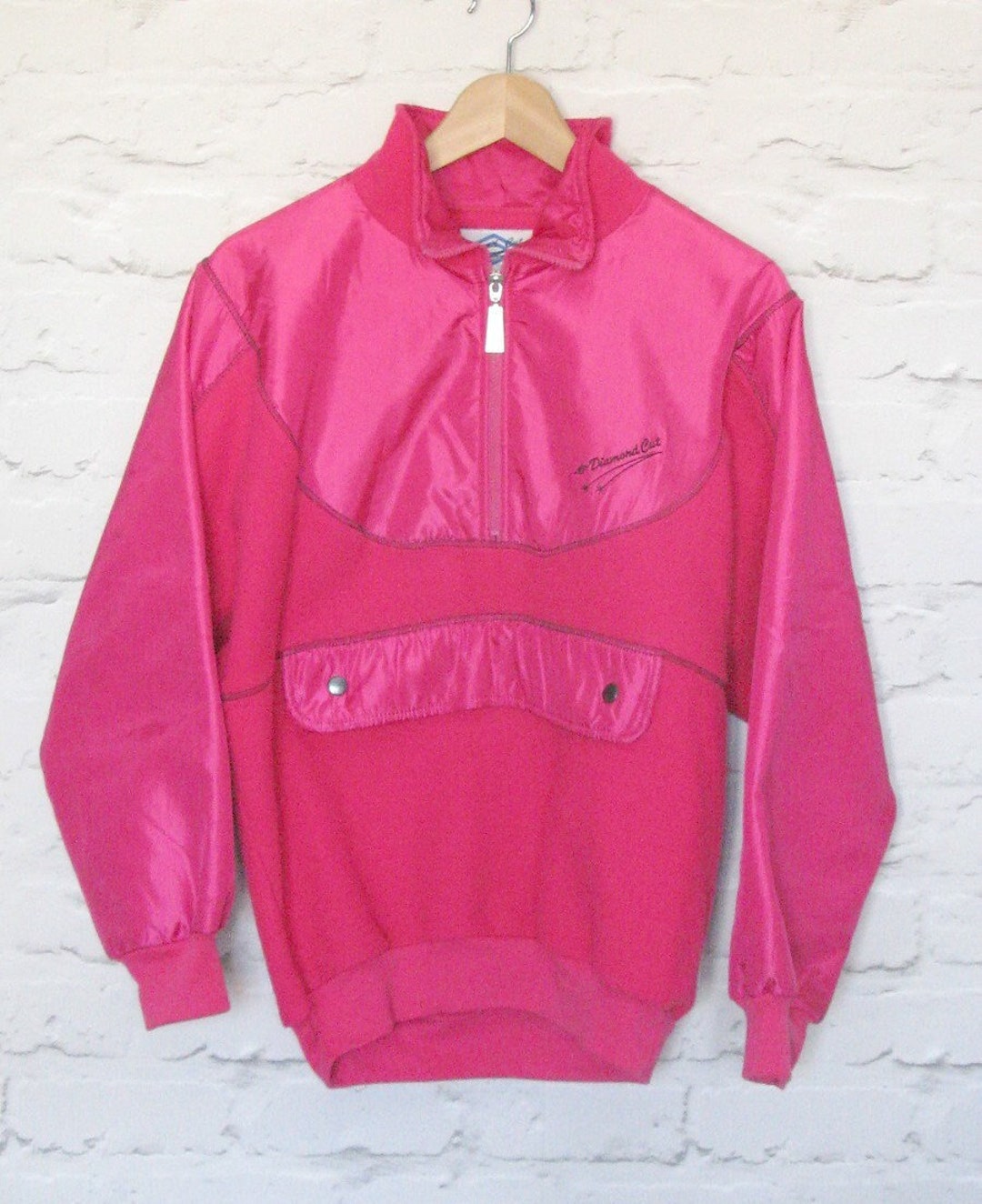 Vintage Hot Pink 1990s Umbro Shell Jacket Jumper With Long Sleeves ...